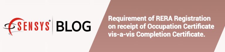 Requirement of RERA Registration on receipt of Occupation Certificate ...
